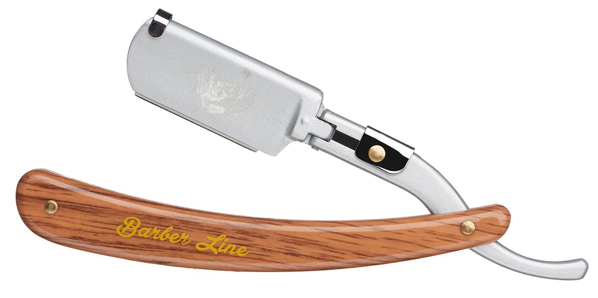 Barber Line Shaving Razor, Plastic Handle - Barberdepot
